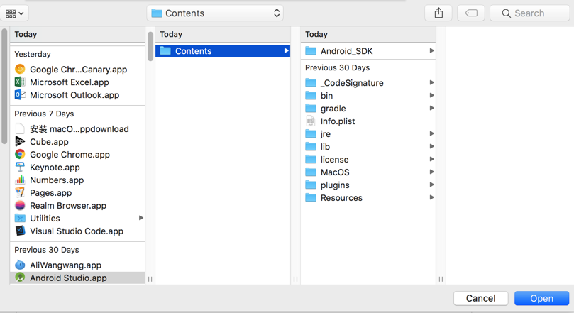 【已解决】Mac中Android Studio出错：The selected directories not a valid home for Android SDK – 在路上